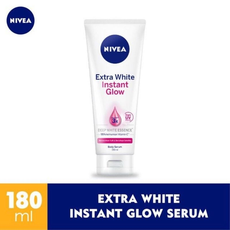 Jual Nivea Extra White Instant Glow Body Serum 180ml Shopee Indonesia