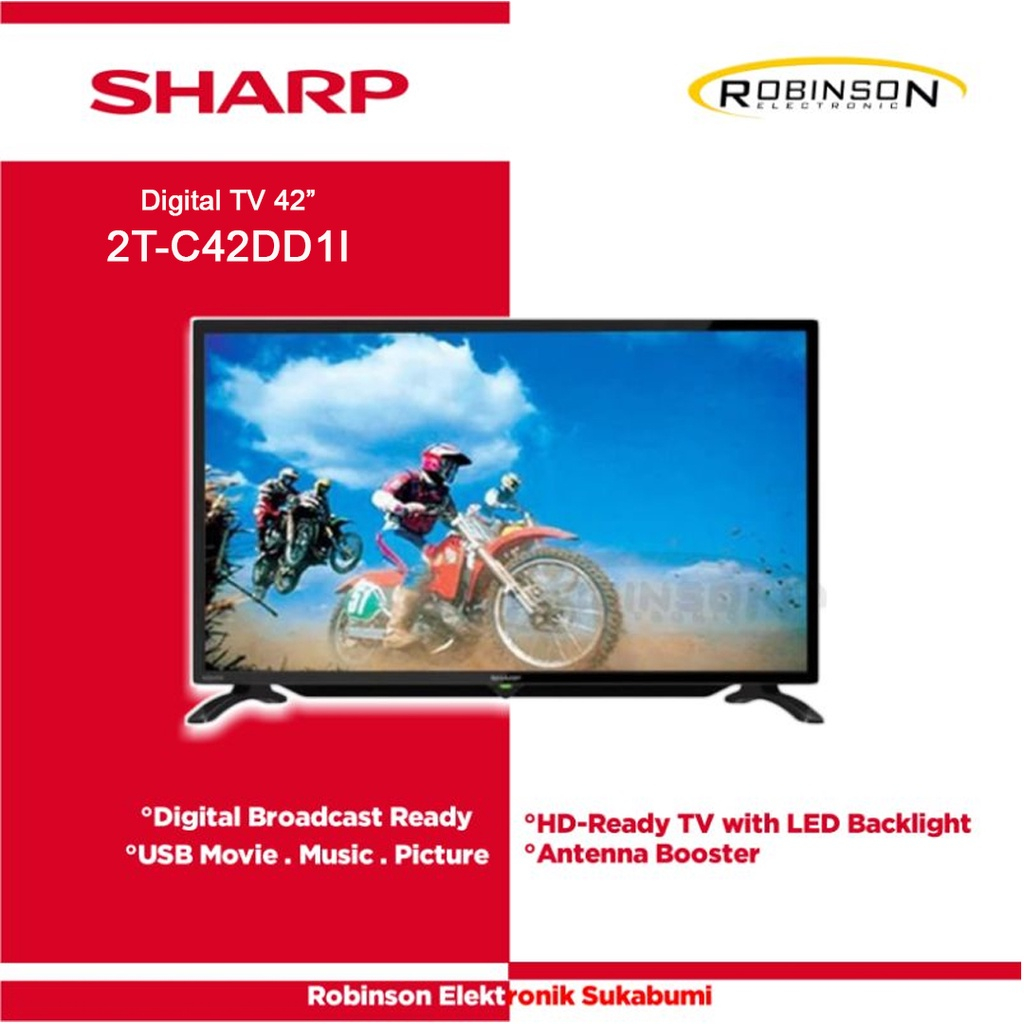 Jual LED Digital Sharp 42" 2T-C42DD1i | Shopee Indonesia