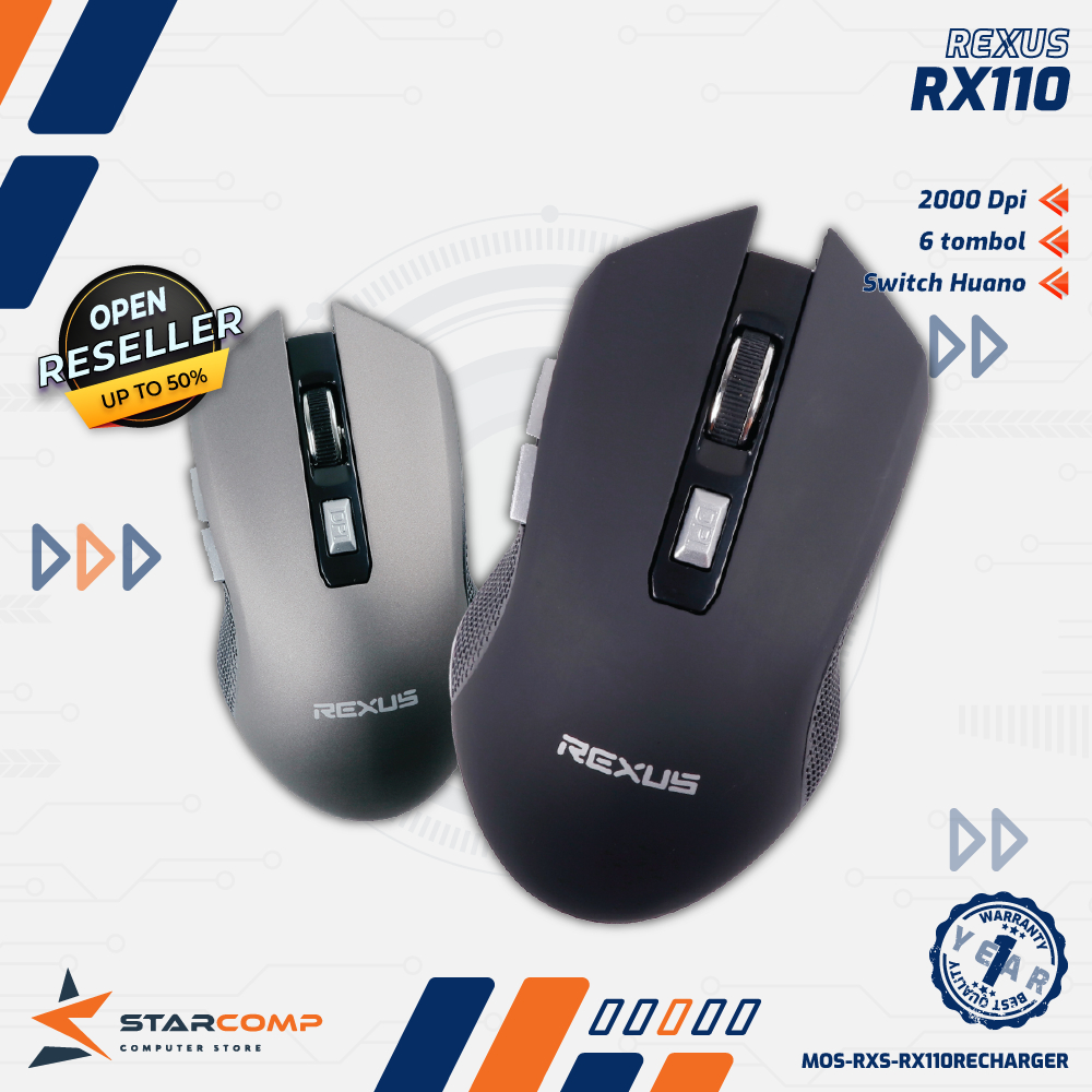 Jual Rexus RX110 Xierra Professional Wireless Gaming Mouse RX 110 ...