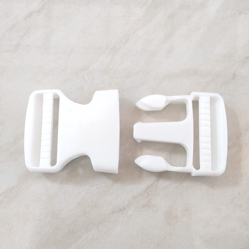 Jual GESPER BUCKLE KUNCI SODOK TAS 5.0 CM BAHAN PLASTIK PUTIH | Shopee ...