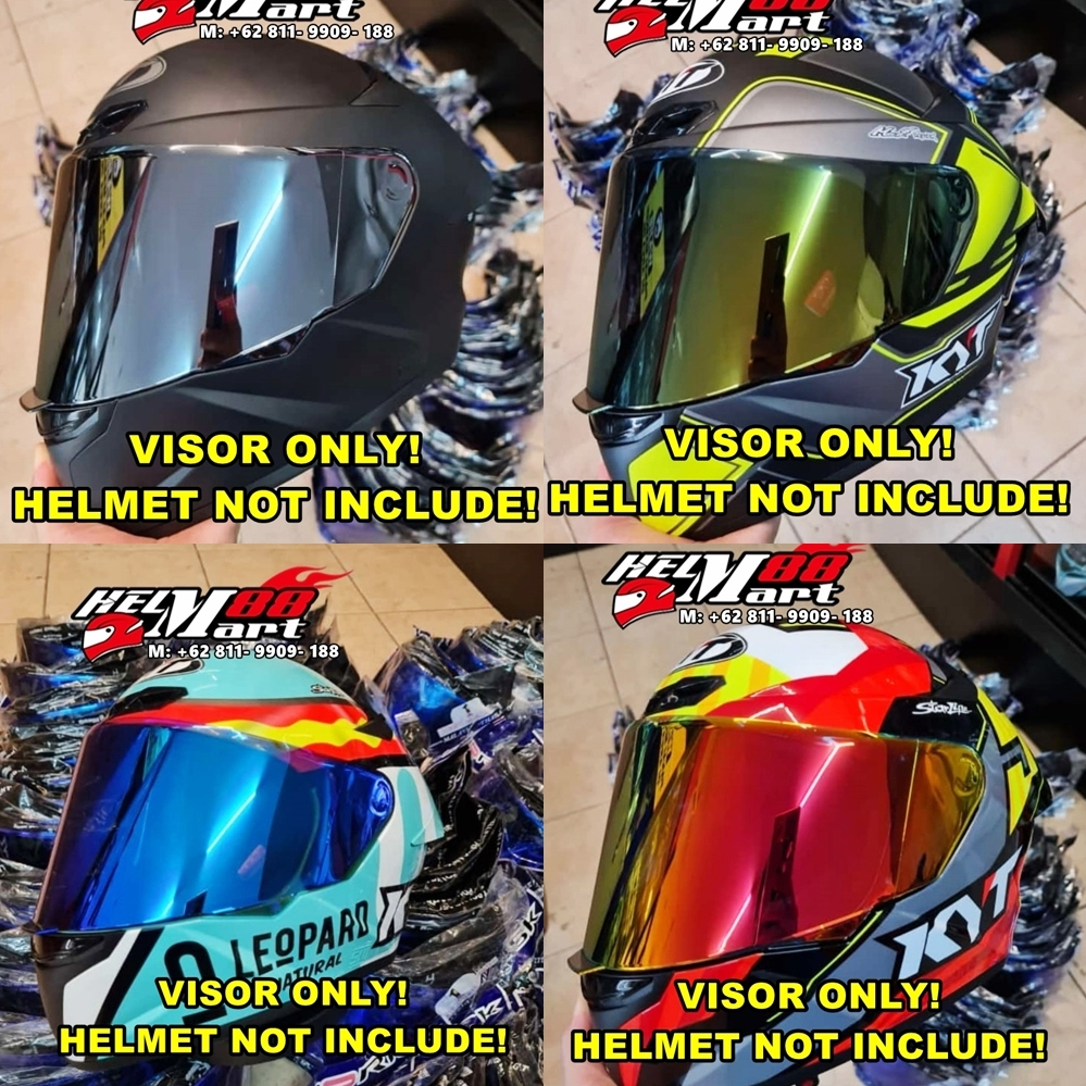 Jual Kaca Helm KYT TT Course Iridium - Visor KYT TTCourse Visor Helm ...