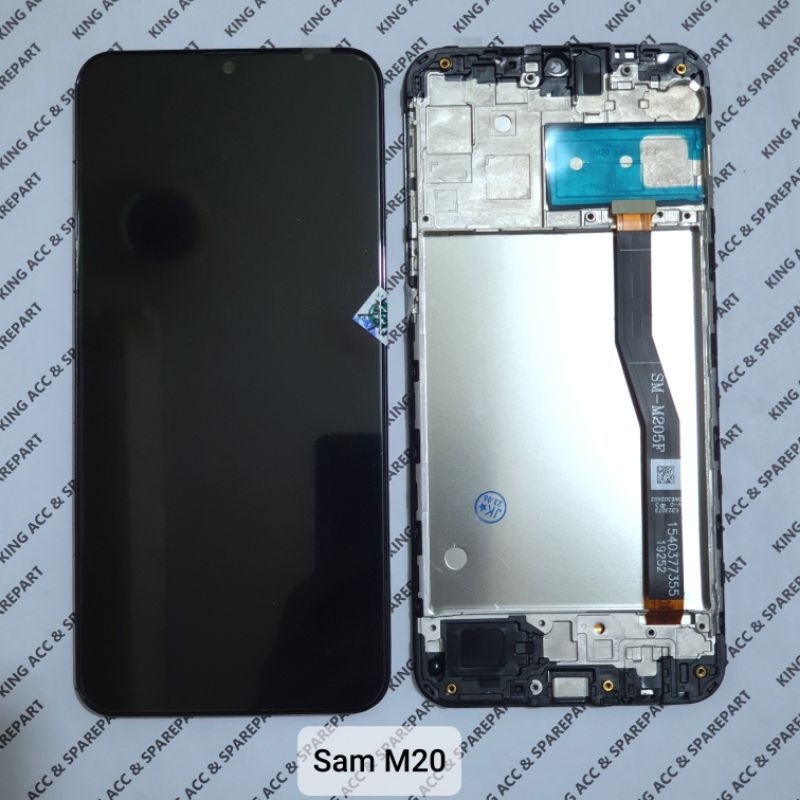 Jual LCD TOUCHSCREEN + FRAME SAMSUNG GALAXY M20 SM-M205F | Shopee Indonesia