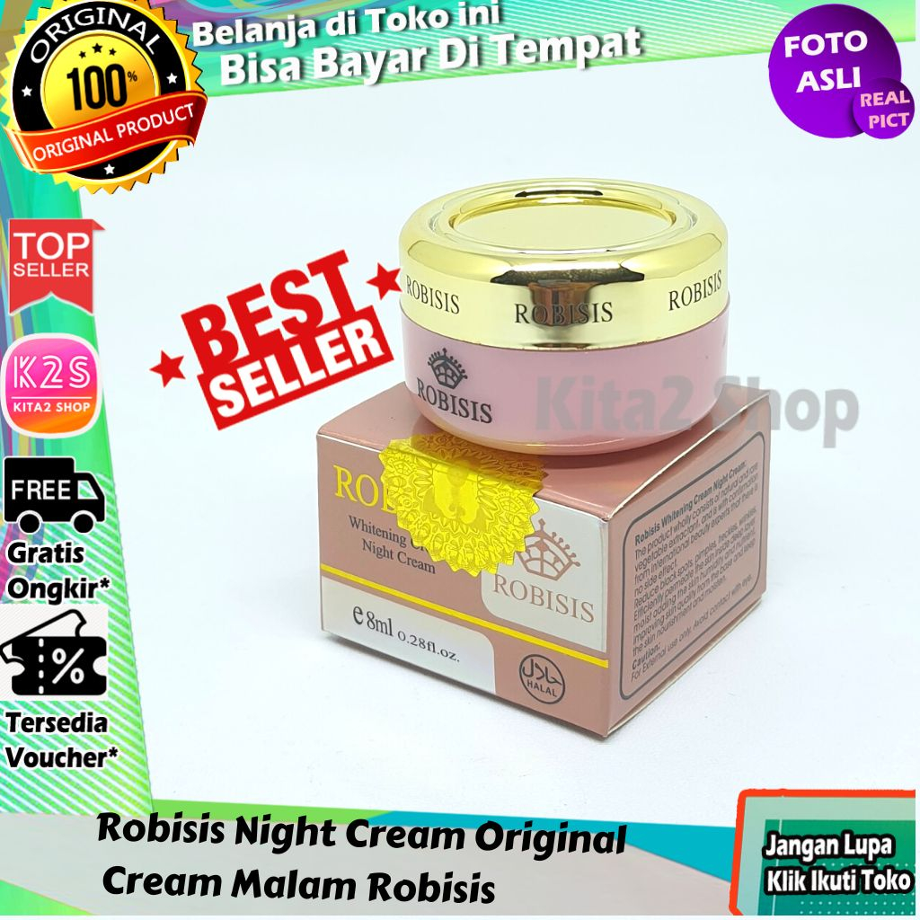Jual Robisis Whitening Night Cream Ori Hologram Ori Malay Cream Malam ...