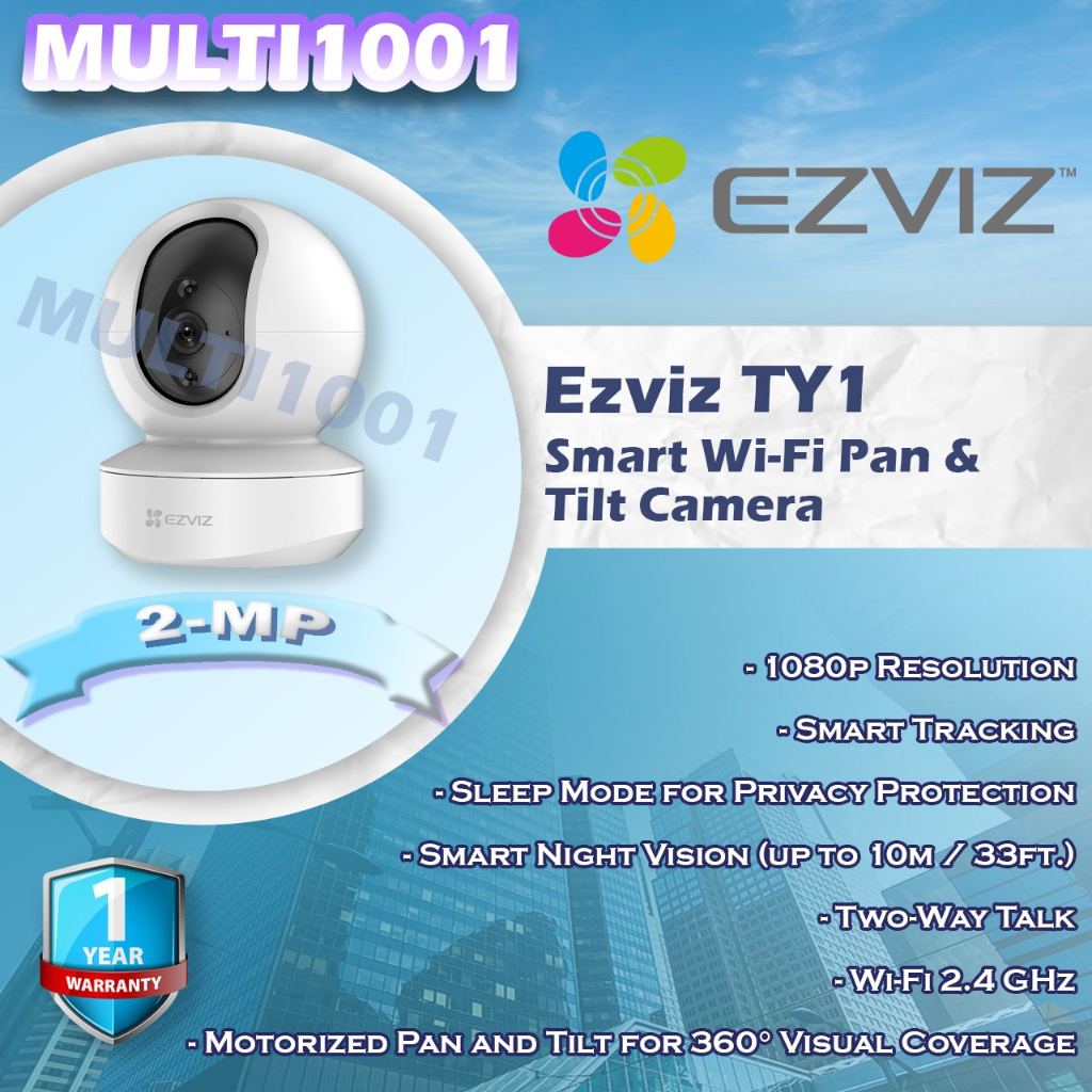 Jual EZVIZ TY1 2MP Smart IP Camera Indoor CCTV Camera WiFi FHD 1080P ...