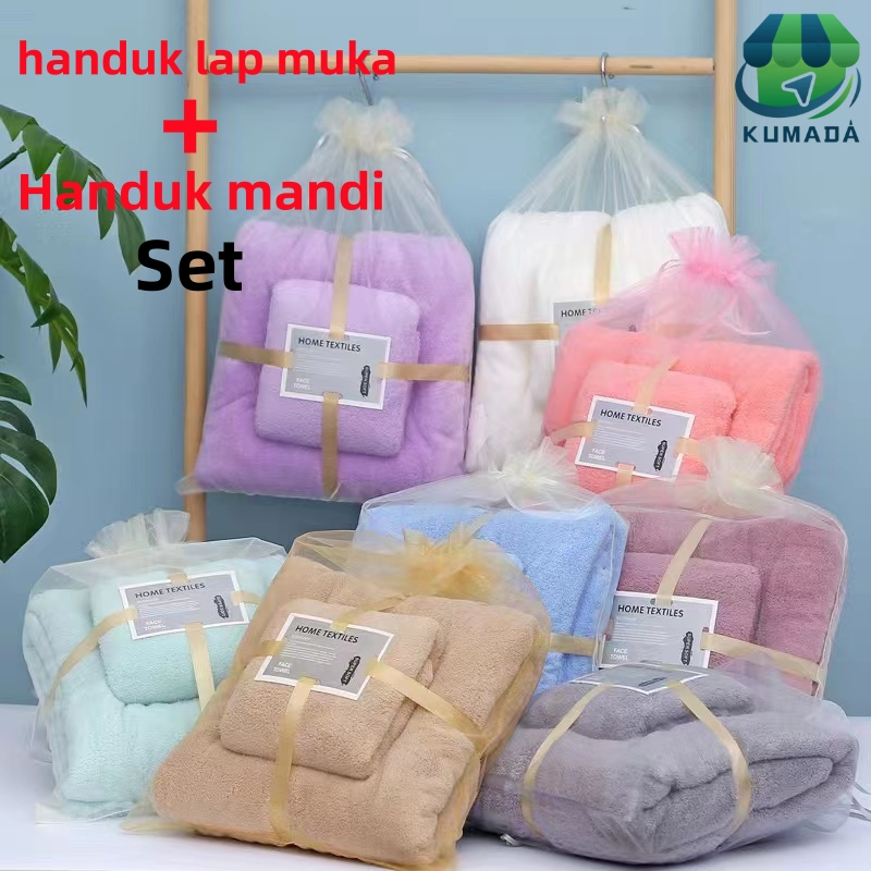 Jual Handuk mandi handuk lap muka set Muka Super Nyerap Air Handuk Muka ...
