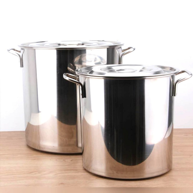 Jual DHW Stok Pot Besar TEBAL Panci Sup Tinggi Multifungsi Stainless ...