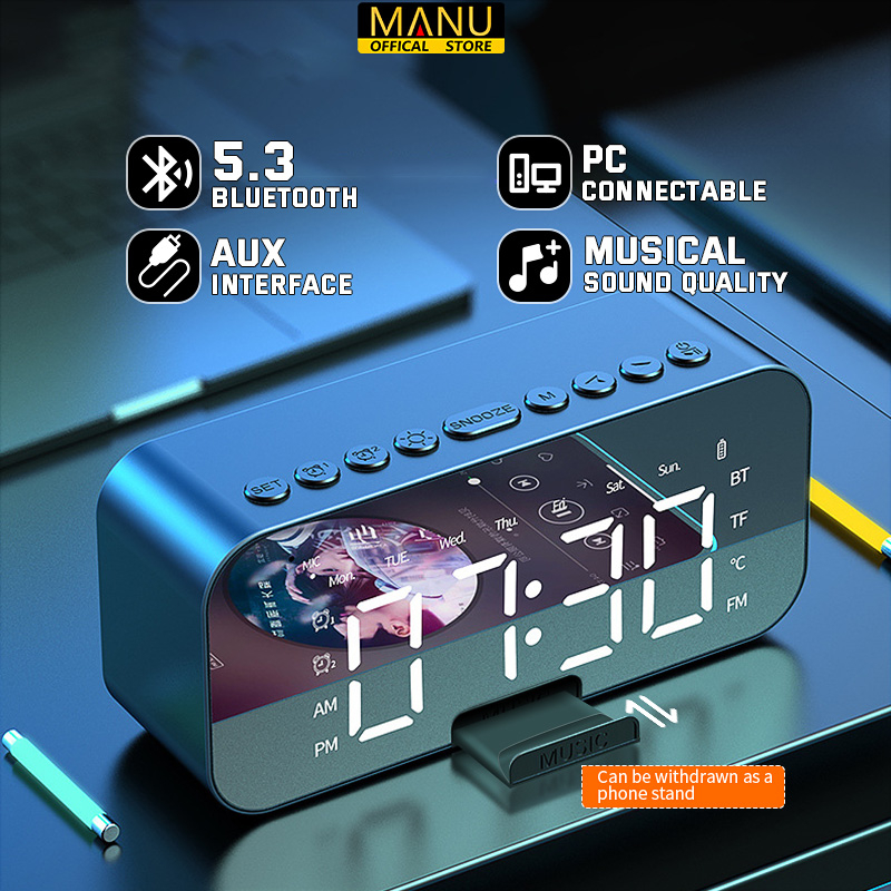 Jual 【HOT PROMOTE 50% Discount】 Speaker Jam Bluetooth P3 Stereo Led ...