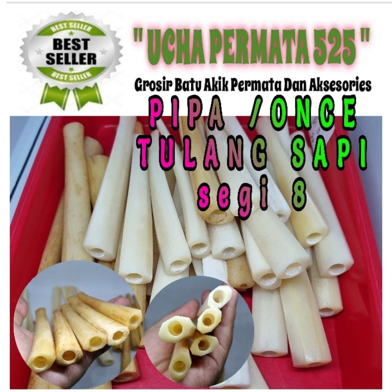 Jual pipa rokok tulang sapi segi 8 putih kuning lubang multi murah ...