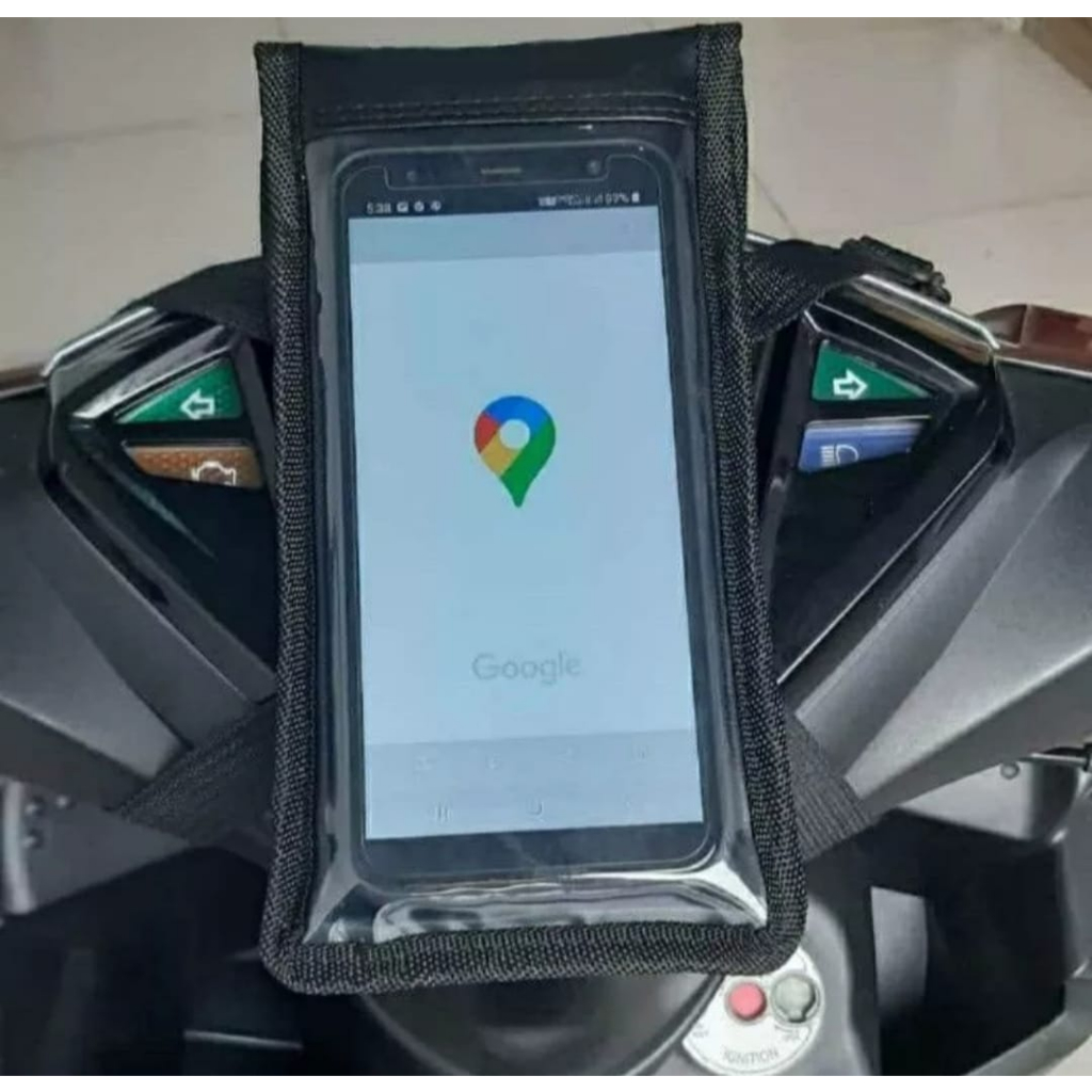 Jual Holder Hp Motor Side Bag Motor Waterproof Tas Ojol Grab Gojek Anti Air | Shopee Indonesia