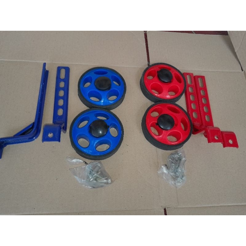 Jual Roda bantu s epeda 4 lubang 12 16 18 20 black solid iron besi ...