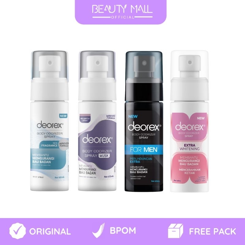 Jual DEOREX Body Odorizer Spray 60ml | Shopee Indonesia