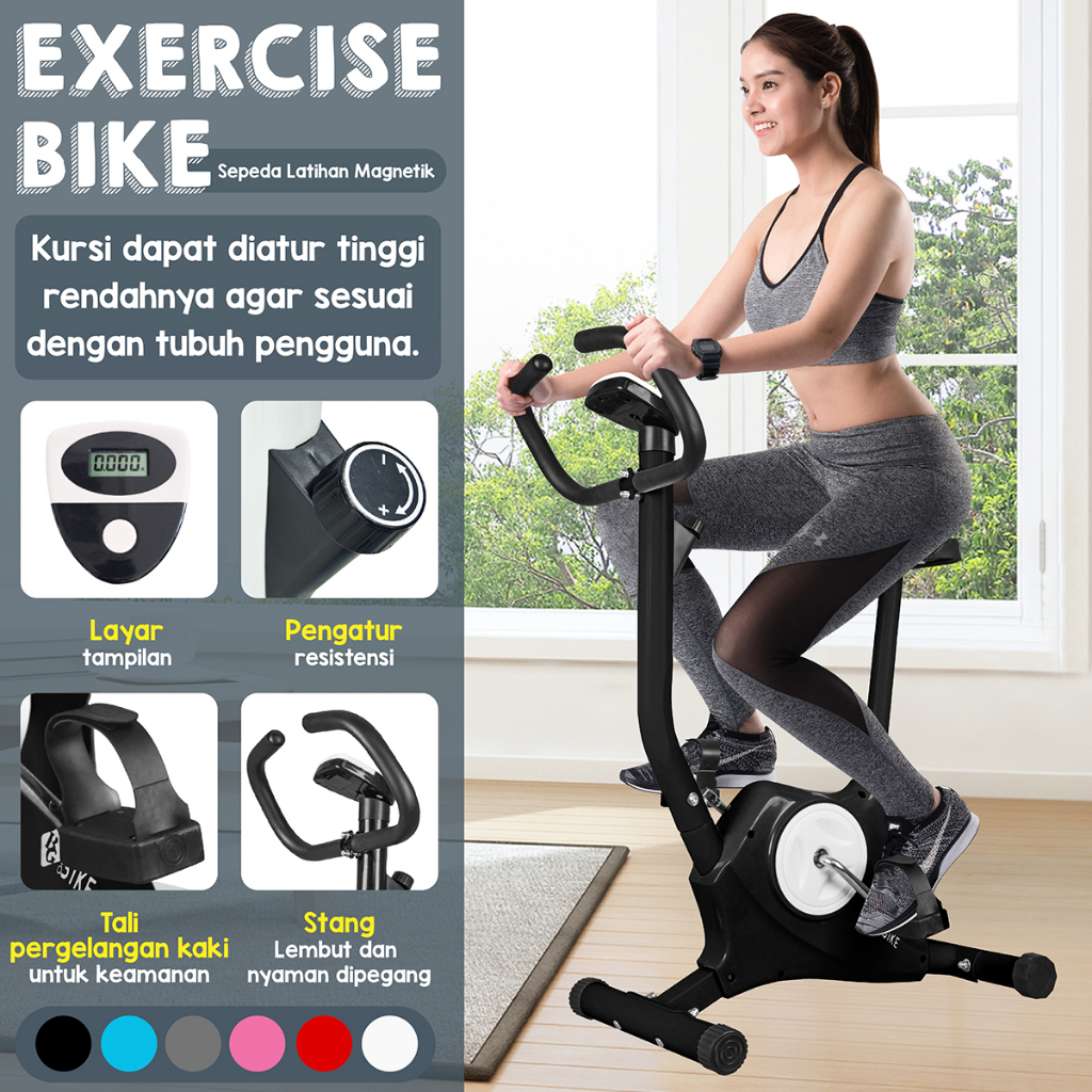 Jual HTD SPORT Sepeda Statis Murah Spinning Bike Fitness Gym Exercise YS02 Black KUAT HINGGA ...