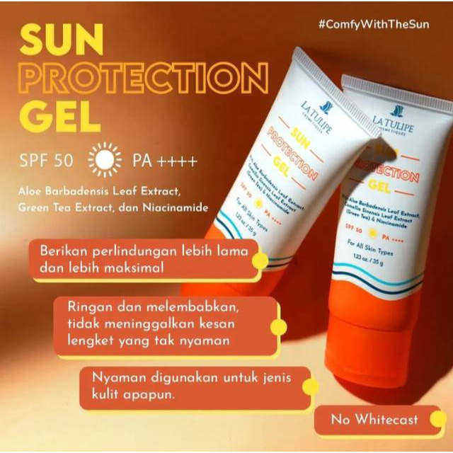 Jual LA TULIPE NEW PRODUCT!!! Sun Protection Gel SPF 50 PA ...
