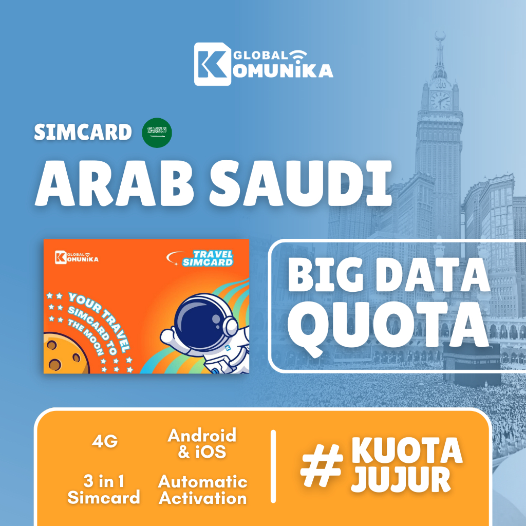 Jual Simcard Arab Saudi Kuota Besar | Sim Card Umroh Big Data | Shopee ...