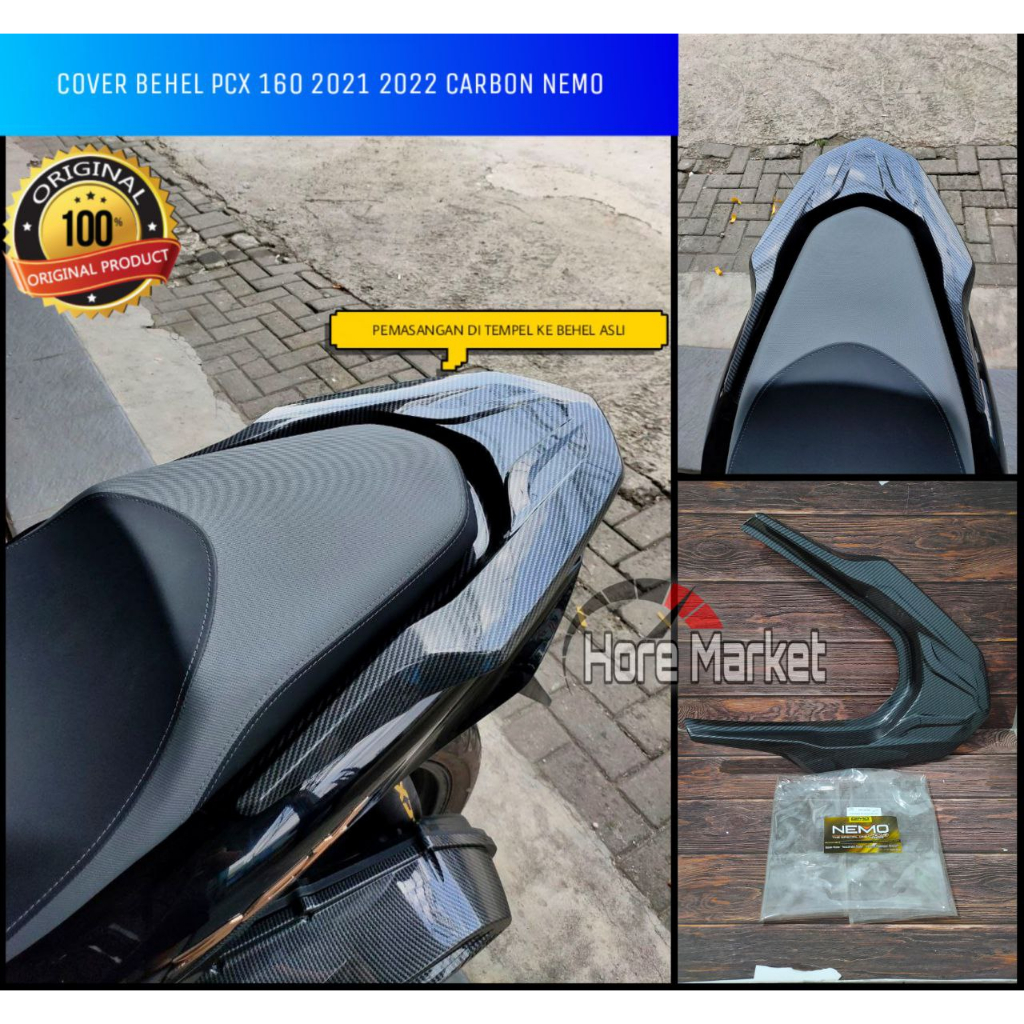 Jual TUTUP COVER BEHEL PCX 150 LOKAL 2018 2019 2020 CARBON NEMO NEW HONDA PCX 160 2021 2022 2023 ...