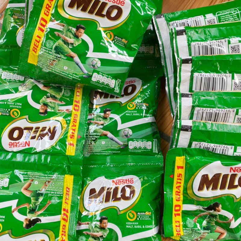 Jual SUSU MILO SACHET 22gr 1 RENCENG ISI 10 sachet | Shopee Indonesia