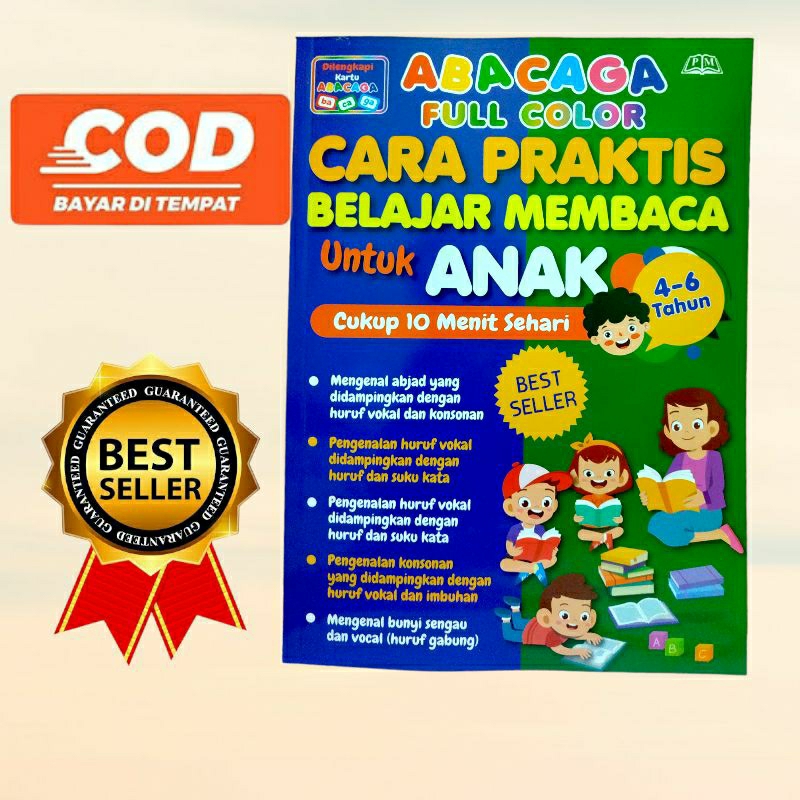 Jual BUKU ABACAGA CARA PRAKTIS BELAJAR MEMBACA UNTUK ANAK 4-6 TAHUN ...