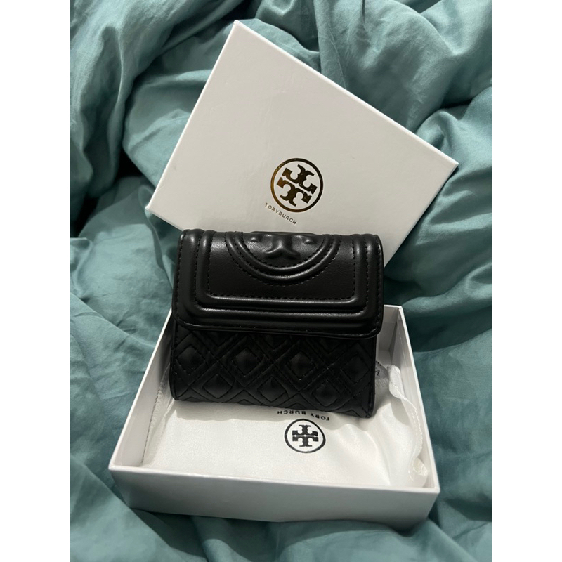 Jual TB Fleming Wallet-Black (vvip mirror) toryburch | Shopee Indonesia