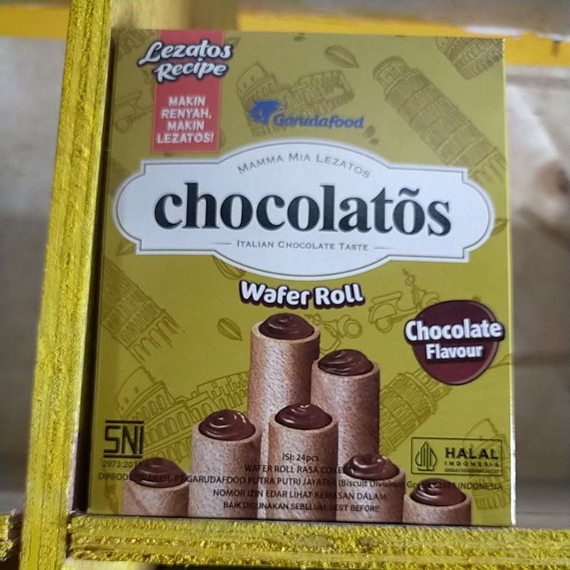 Jual chocolatos wafer roll 1box(24 pcs) | Shopee Indonesia