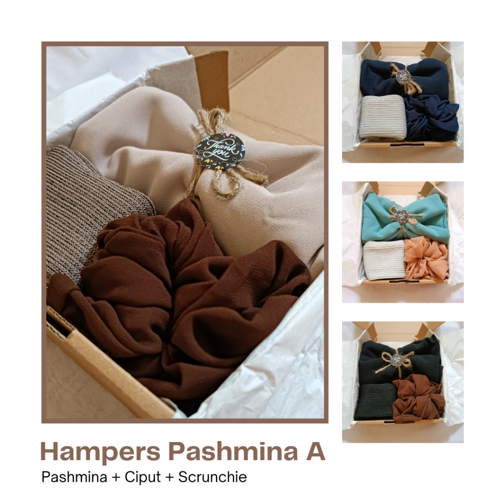 Jual Hampers Hijab Pashmina / Paket Pashmina A / Gift Box / Hampers ...