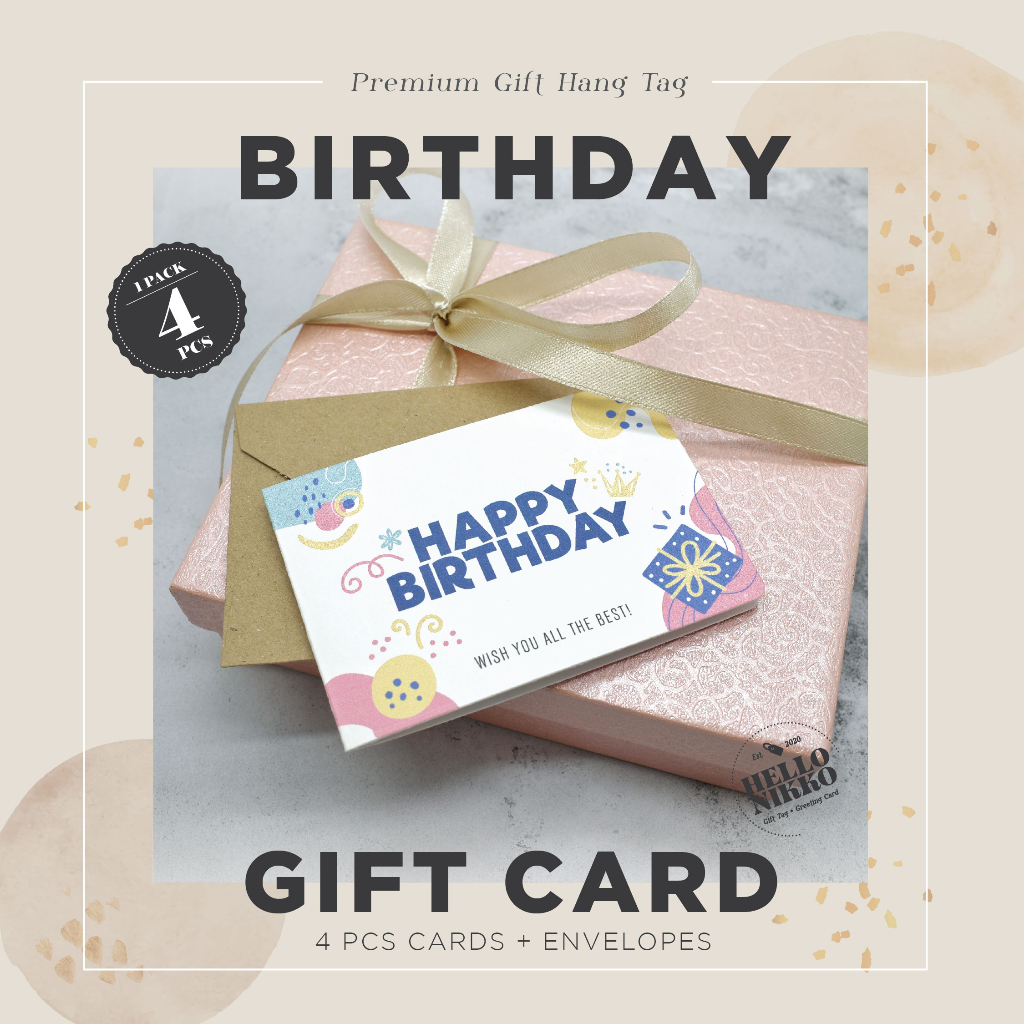 Jual Kartu ulang tahun anak birthday kids souvenir hampers gift tag ...