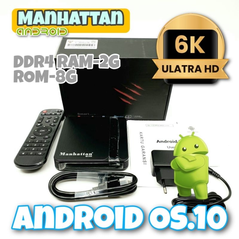 Jual Android TV Box stb Manhattan H616 Allwiner plus Ram DDR4 yang ...