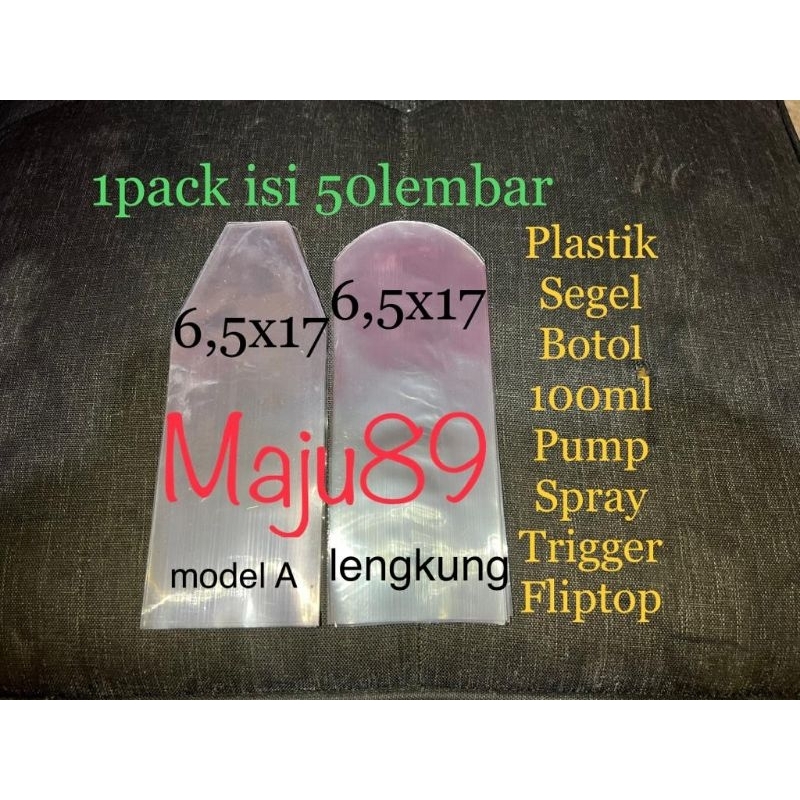 Jual Plastik segel botol 100ml seal atas model lengkung dan model A ...