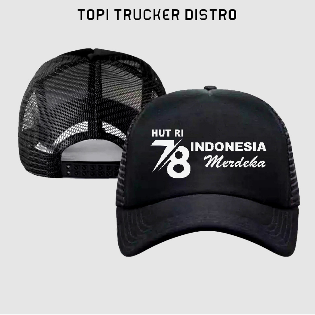 Jual Topi Jaring Indonesia Topi Trucker Kemerdekaan Indonesia Pria dan ...