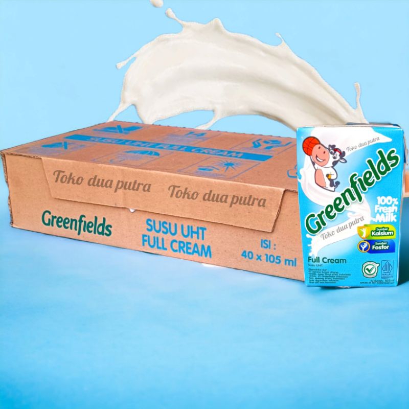 Jual Susu Greenfields Uht Full Cream Uht milk 105Ml X 40 (1 karton ) | Shopee Indonesia
