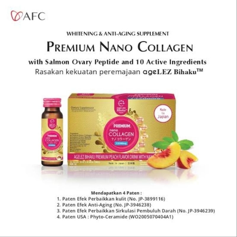 Jual Premium Nano Collagen AFC asli Jepang | Shopee Indonesia