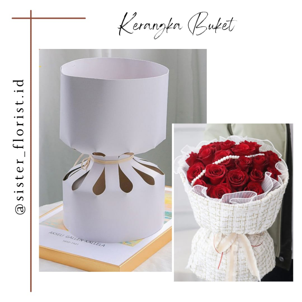 Jual SF044 1PC Kerangka Buket Bunga / PEGANGAN BUKET POLA KARTON SIMPLE ...