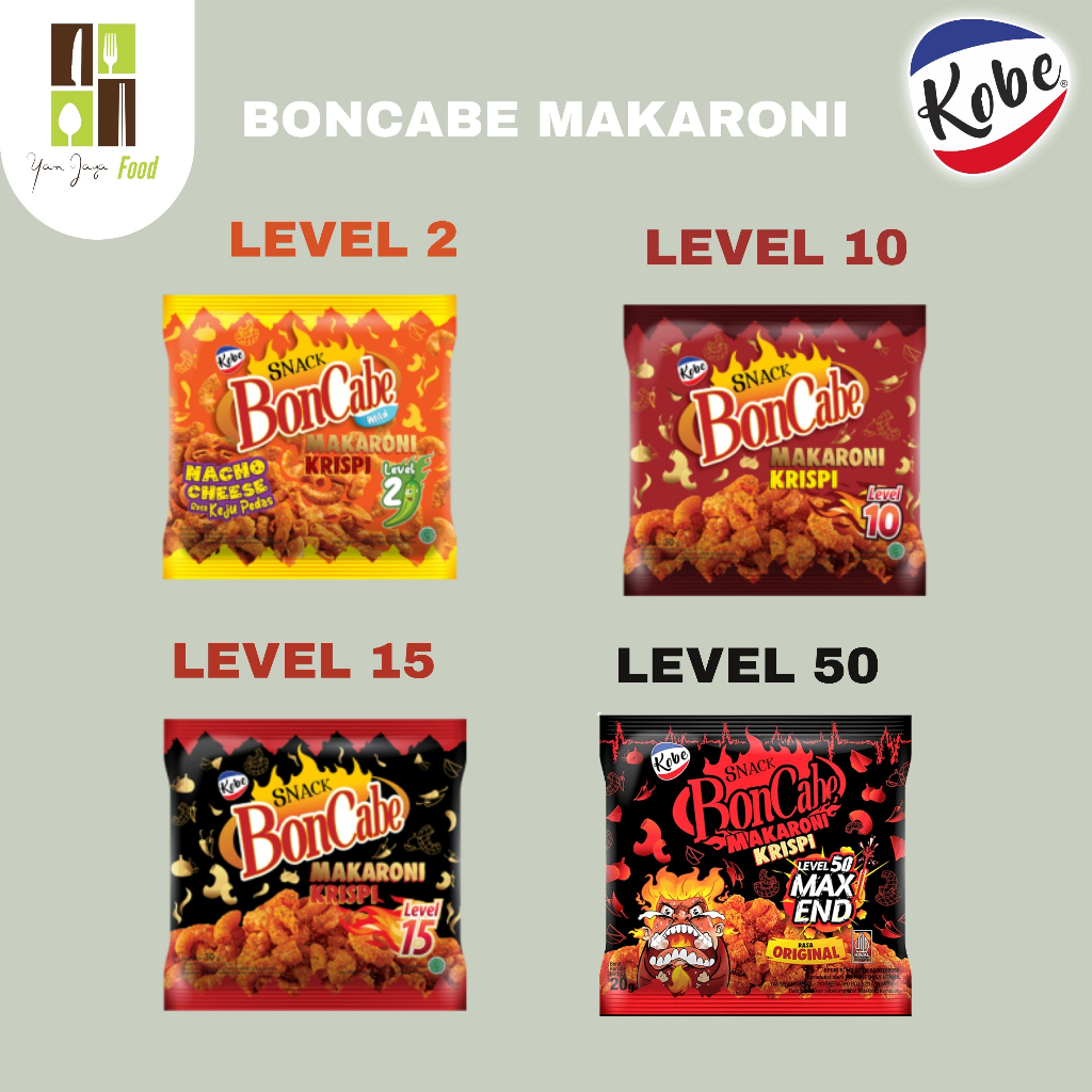 Jual Kobe Boncabe Makaroni Keju Level 2 / Level 10 / Level 15 / Level ...