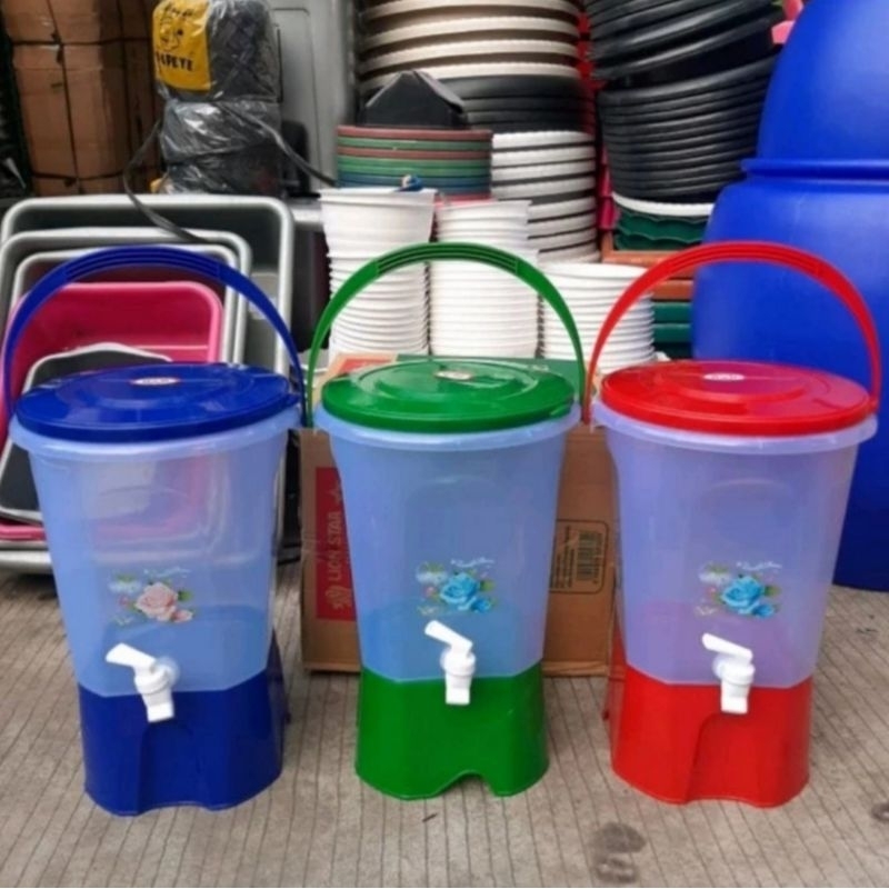 Jual Dispenser air minum 9 liter/tempat air minum keran | Shopee Indonesia