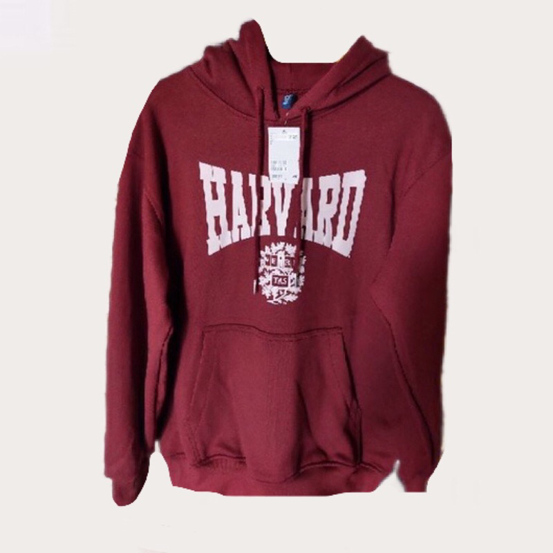 Jual HM FULL TAG NEW HARVARD GREY BLACK MAROON RED HOODIE UNIVERSITY ...