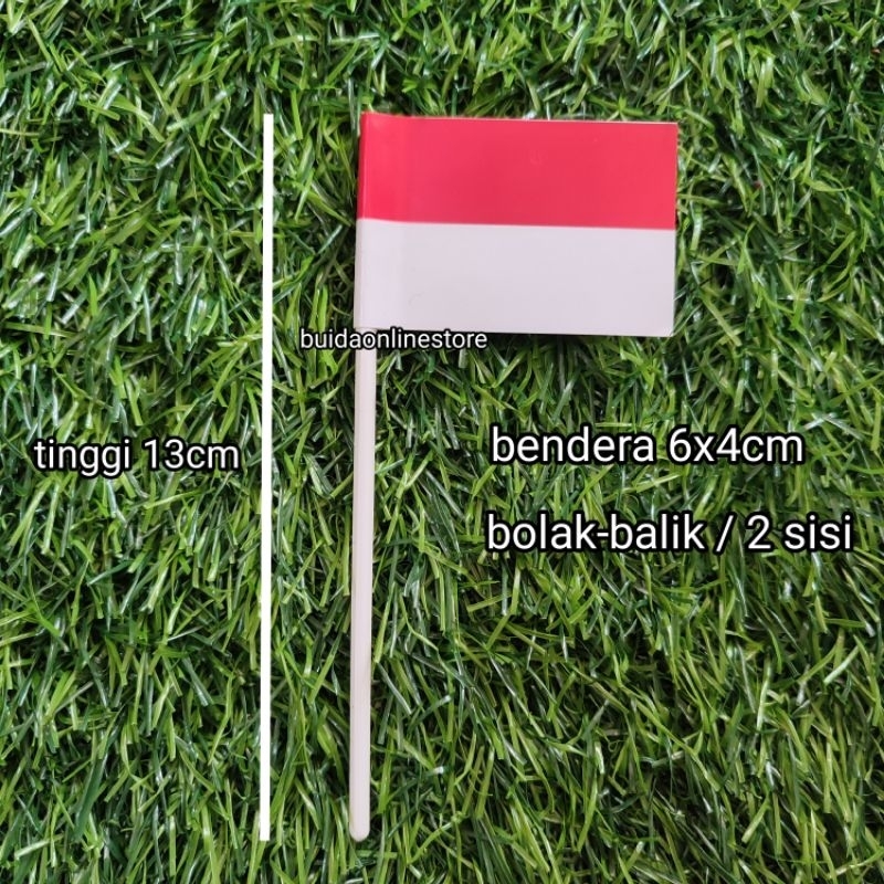 Jual Topper Kue Cake Cupcakes Tusukan Bendera Indonesia Merah Putih ...