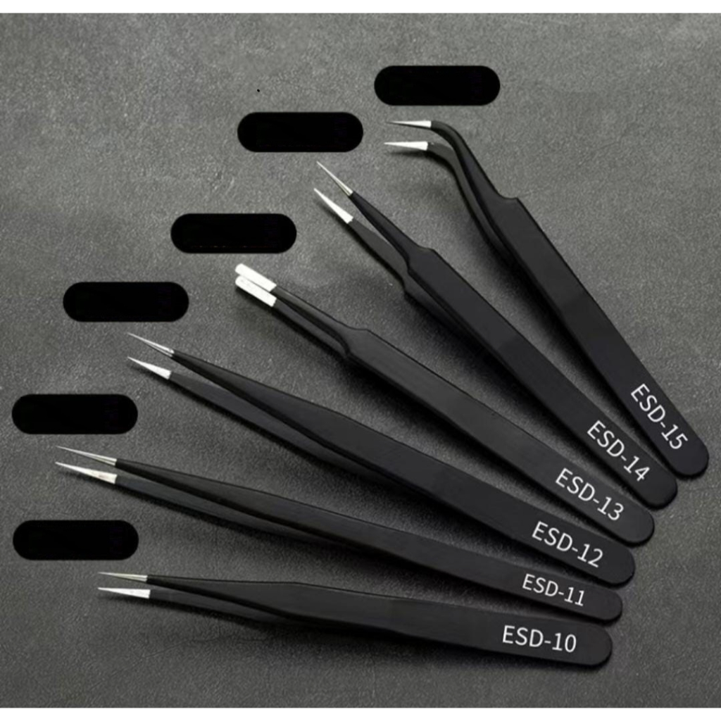 Jual Pinset Tweezer Bengkok Lurus Lancip COIL KAPAS ALAT KECANTIKAN ...