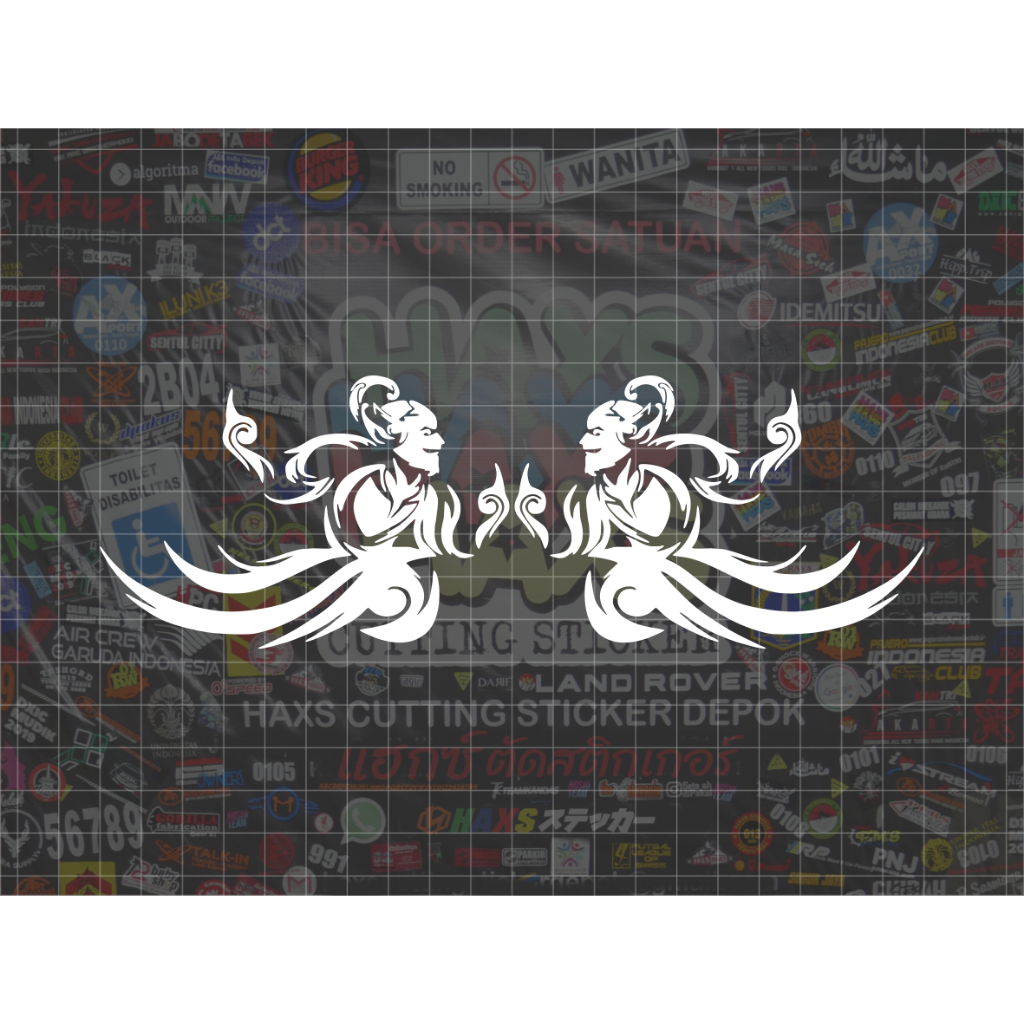 Jual Cutting Sticker Bismania Wayang Po Haryanto Ukuran 12 Cm Untuk ...