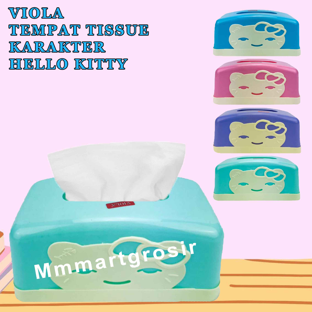 Jual Viola / Tempat Tissue Plastik / Karakter Hello Kitty | Shopee ...