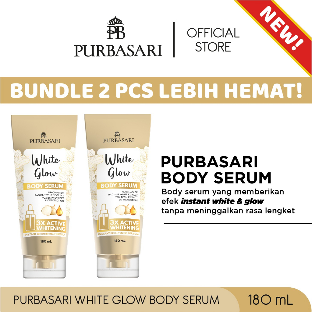 Jual [Bundle Hemat] Purbasari White Glow Body Serum / Body Serum Viral ...