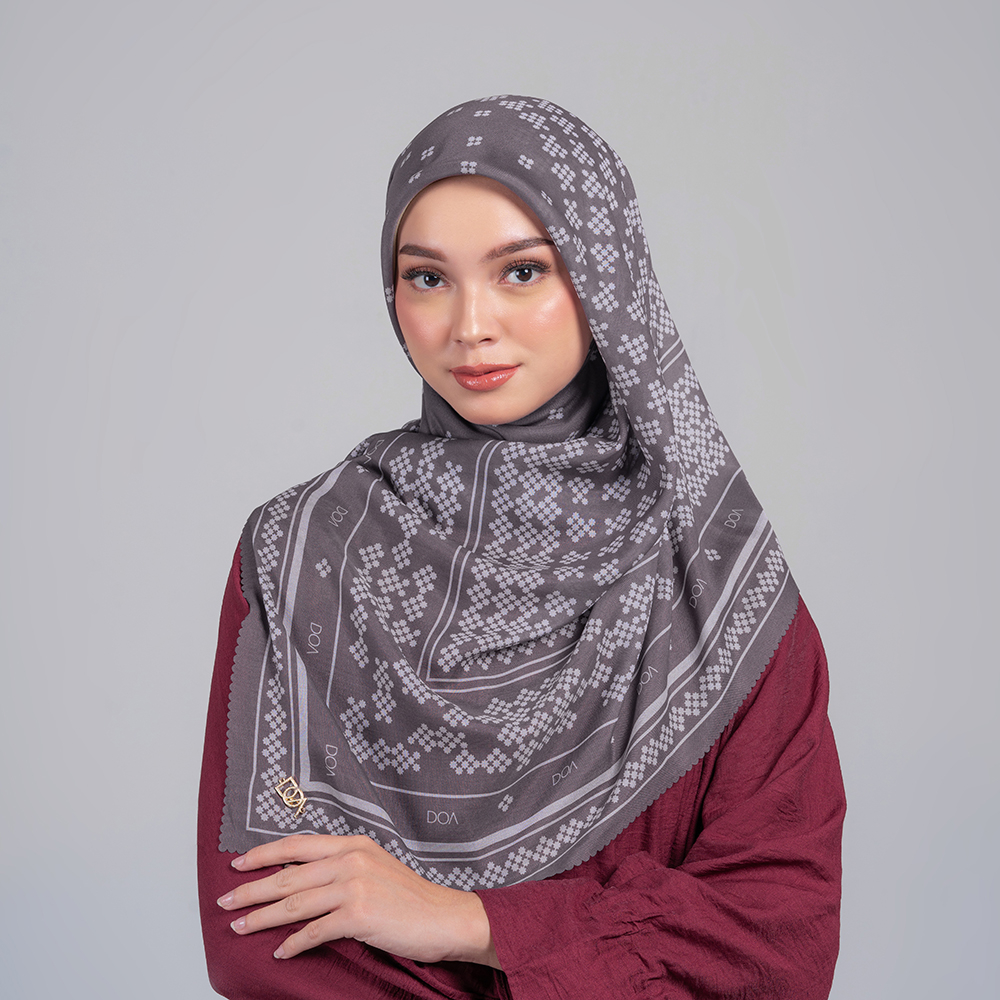 Jual DOA - Aziera Scarf - Brown | Shopee Indonesia