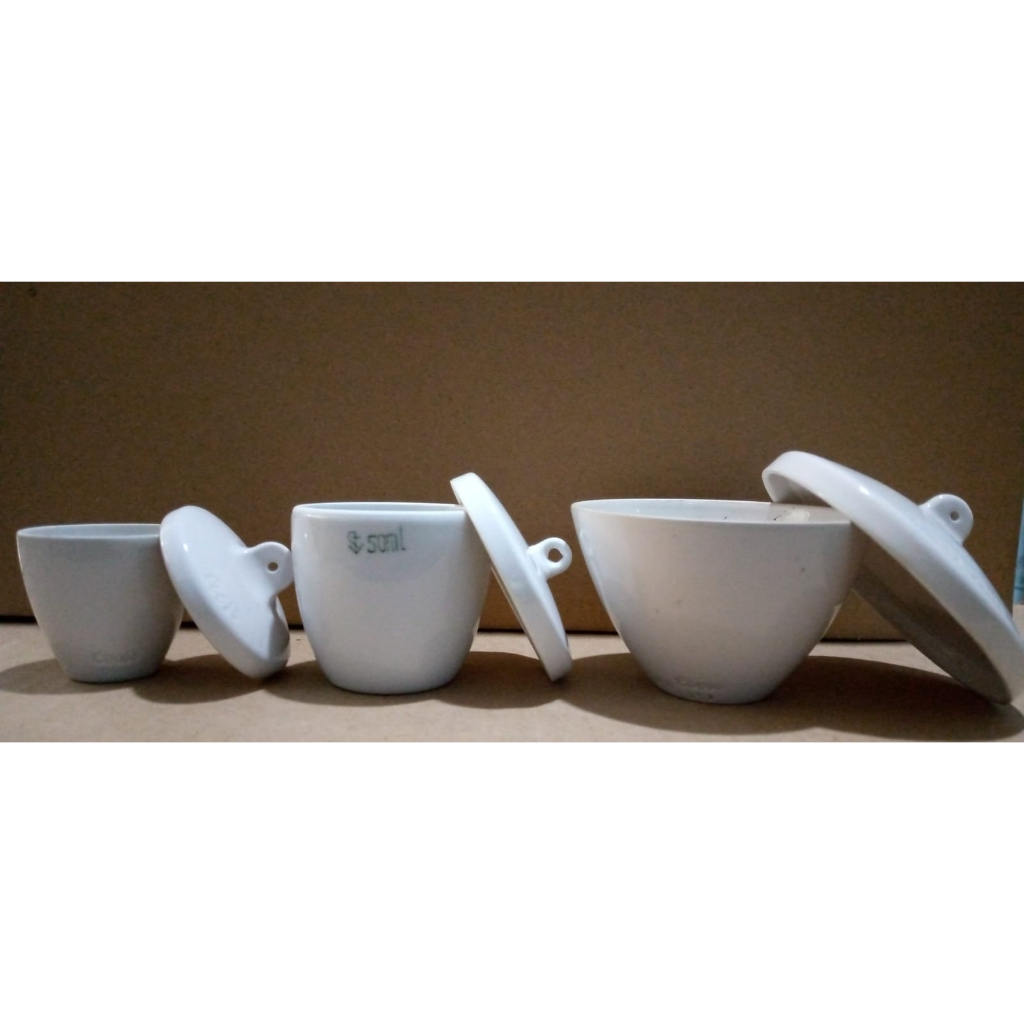 Jual Cawan Krusibel / Porselen Krusibel / Crucible Cup / Crucible Porcelain 20 ml | Shopee Indonesia