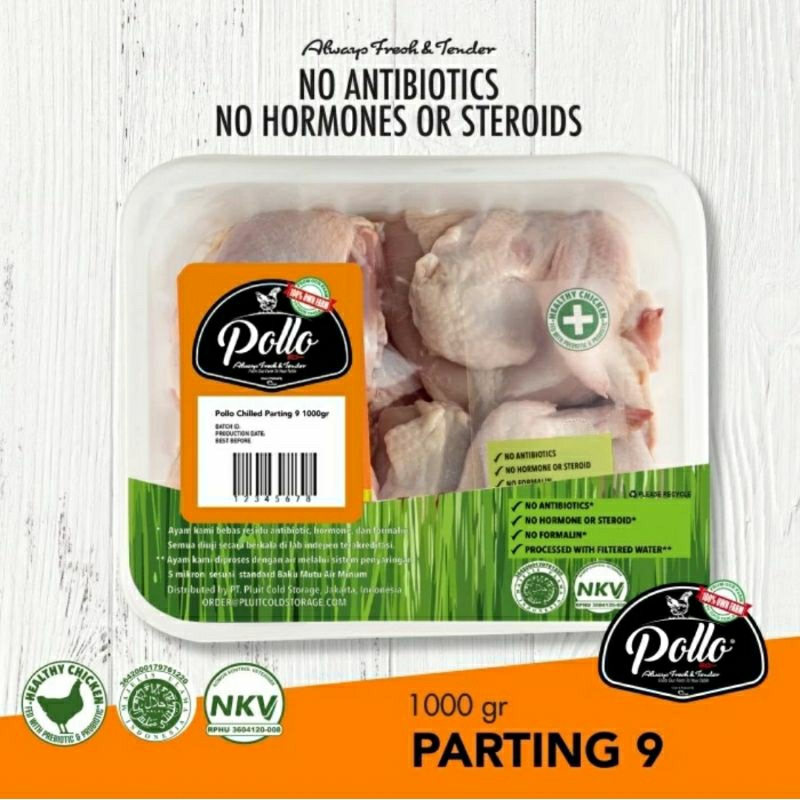 Jual Pollo Parting 9 - Ayam Probiotik parting 9 1kg | Shopee Indonesia