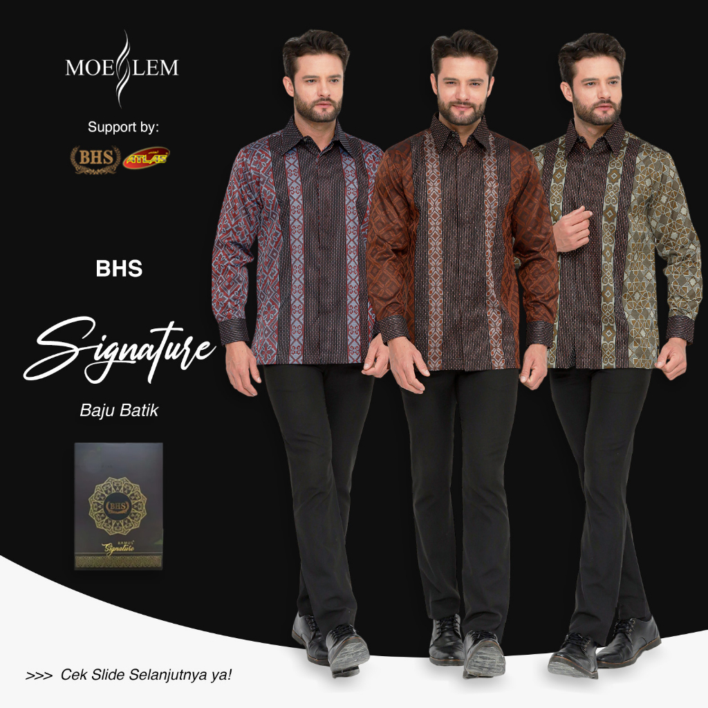 Jual BHS Signature Excellent Baju Kemeja Batik Modern Original | Shopee ...