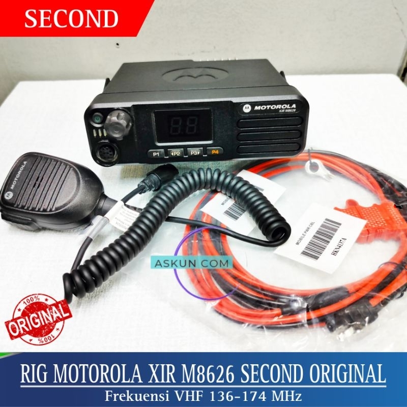 Jual RIG MOTOROLA XIR M8628 VHF SECOND ORIGINAL | Shopee Indonesia