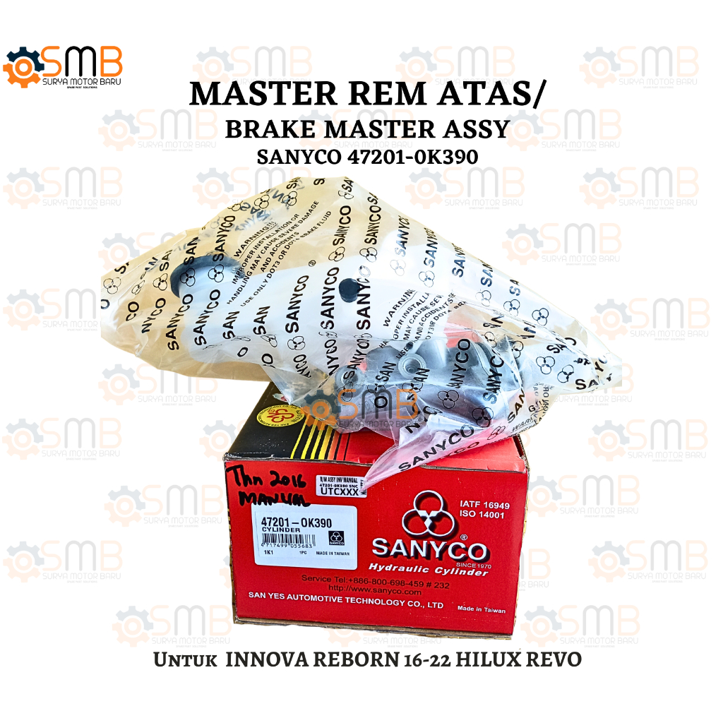 Jual MASTER REM ATAS/BRAKE MASTER ASSY INNOVA REBORN 16-22 HILUX REVO ...