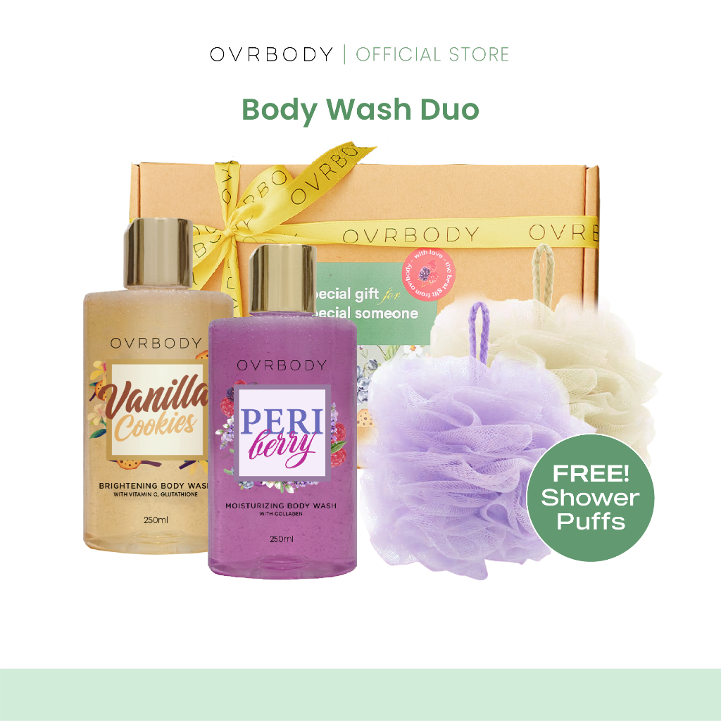 Jual OVRBODY Body Wash Duo (Body Wash Vanilla Cookies & Body Wash Peri ...