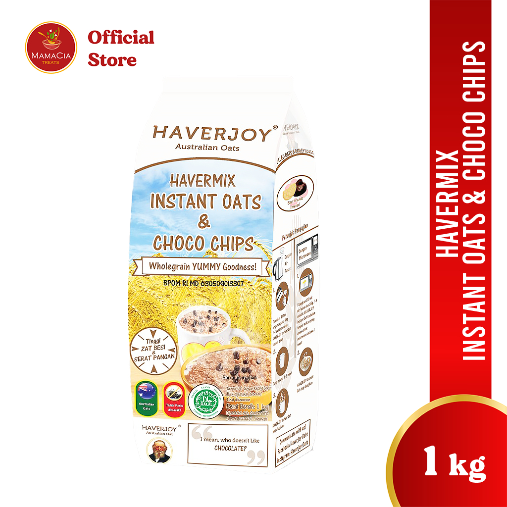 Jual Haverjoy Oatmeal Havermout Instant Oats 1 kg | Shopee Indonesia