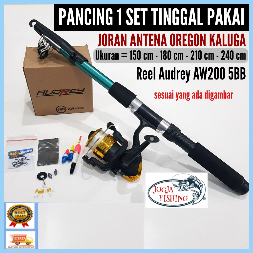 Jual PROMO 1 set pancing joran OREGON KALUGA panjang 150 - 180 - 210 ...