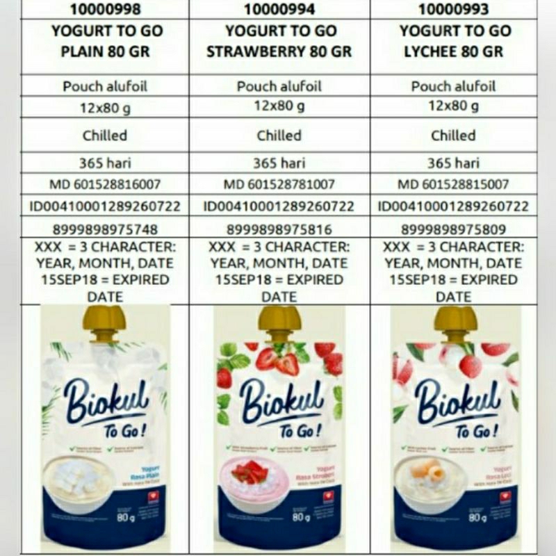 Jual Biokul Yogurt 80 gram (Tersedia dalam 5 rasa) | Shopee Indonesia