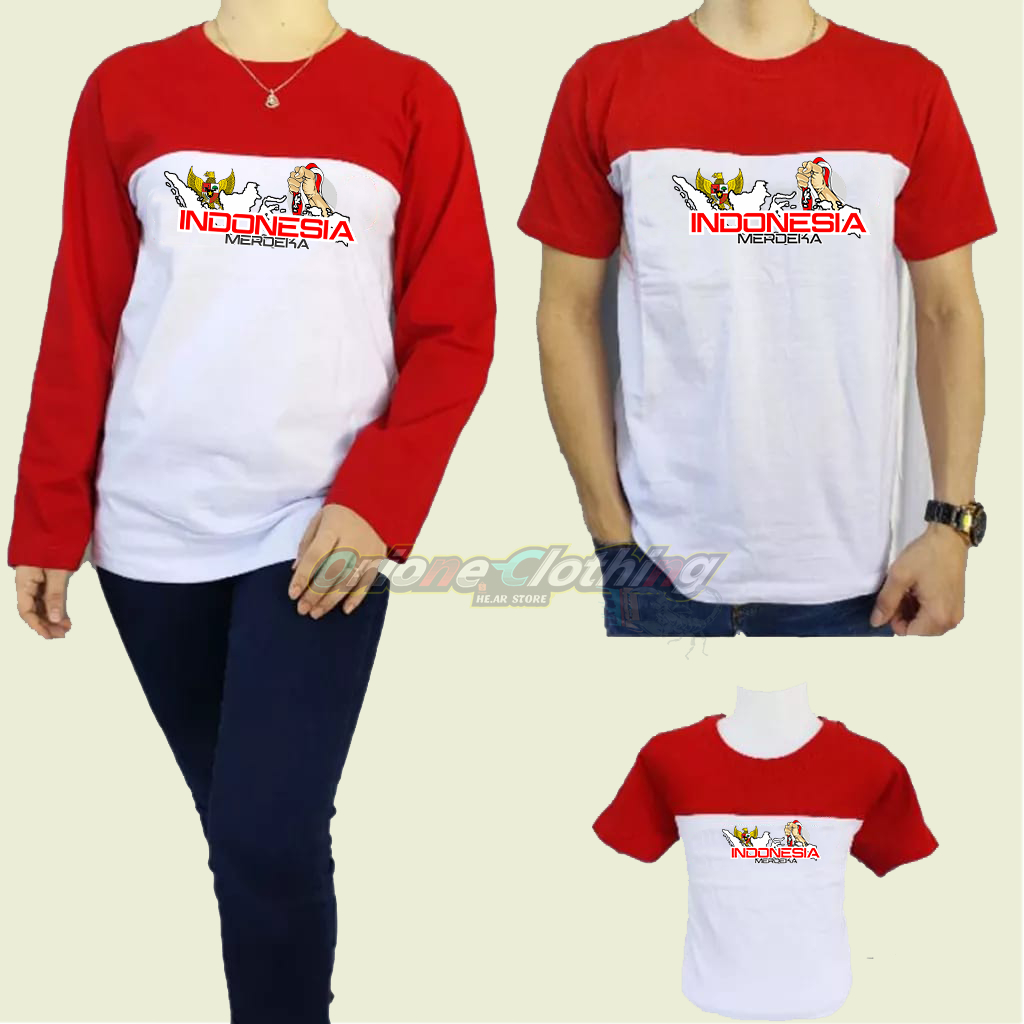 Jual KAOS KEMERDEKAAN KAOS 17 AGUSTUS KAOS MERAH PUTIH / KAOS INDONESIA ...